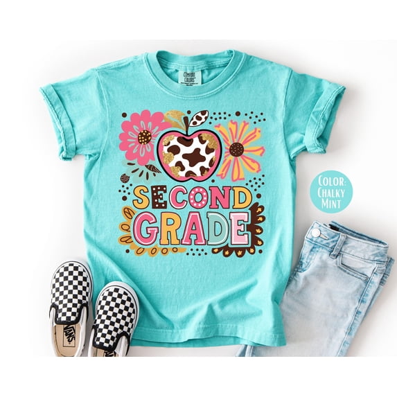 2nd Grade Boho Shirt Girls Back to School Tee - Walmart.com