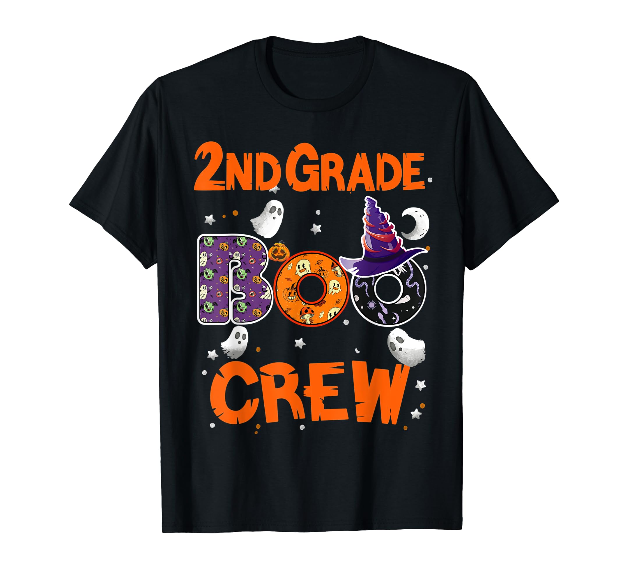 2nd Grade Boo Crew Teacher Student Funny Halloween 2022 T-Shirt ...