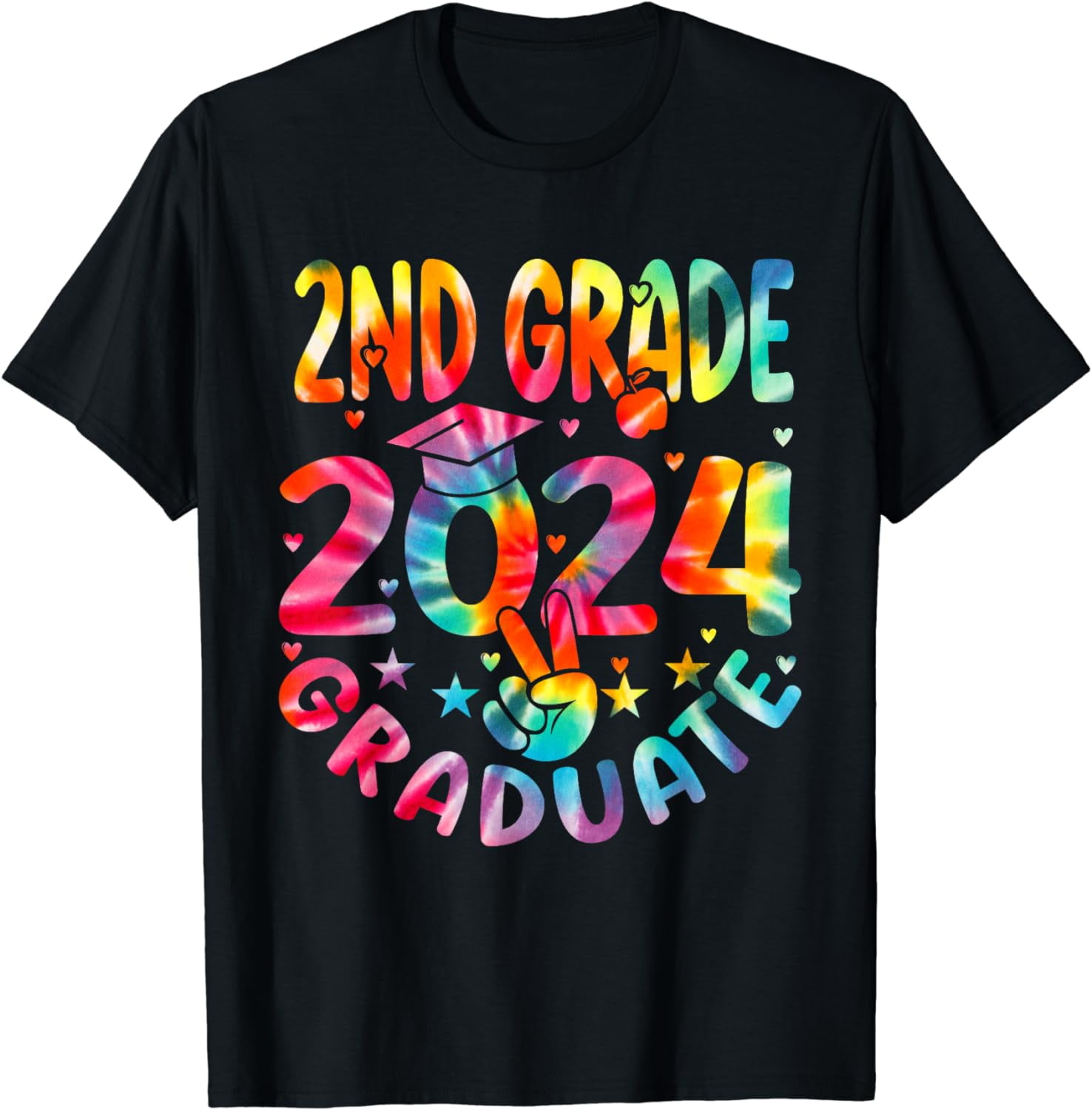 2nd Grade Graduate 2024 Graduation Last Day Of School Tie T-Shirt ...