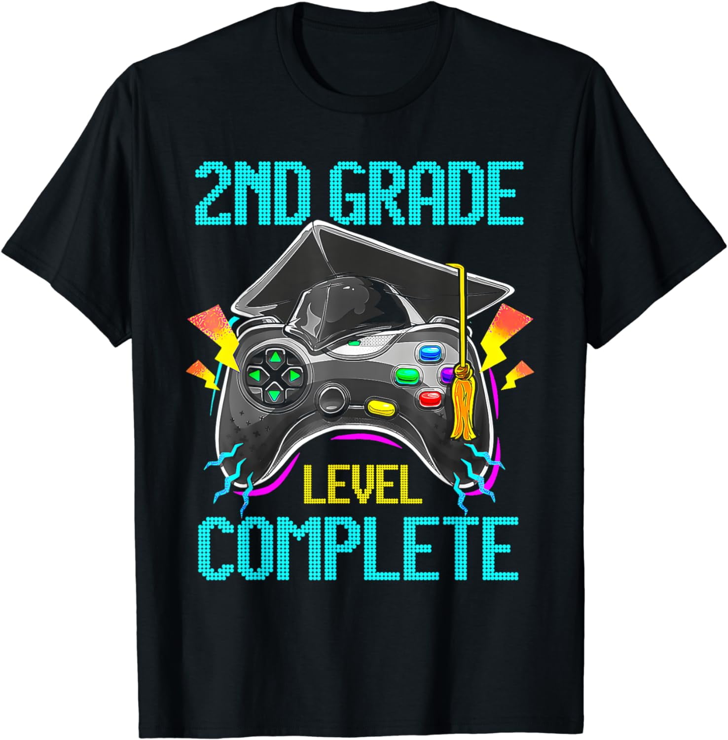 2nd Grade Level Complete Last Day Of School Graduate Boys T-Shirt ...