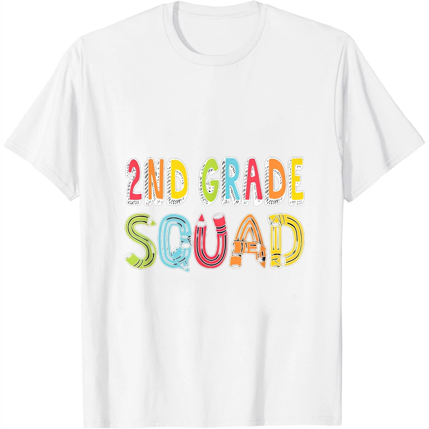 2nd Grade Squad Back To School Second Grade Team Party Womens T-Shirt ...