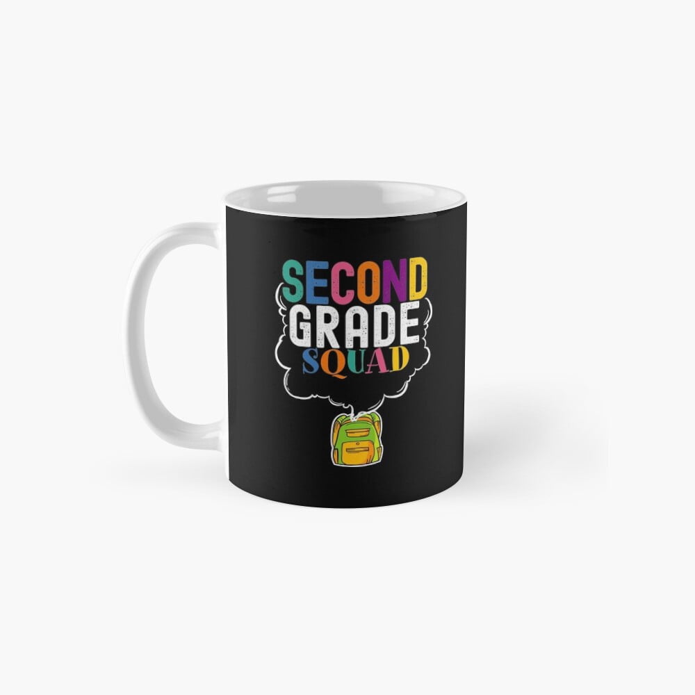 2nd Grade Squad Graphic Second Grade Design Classic Mug - Walmart.com