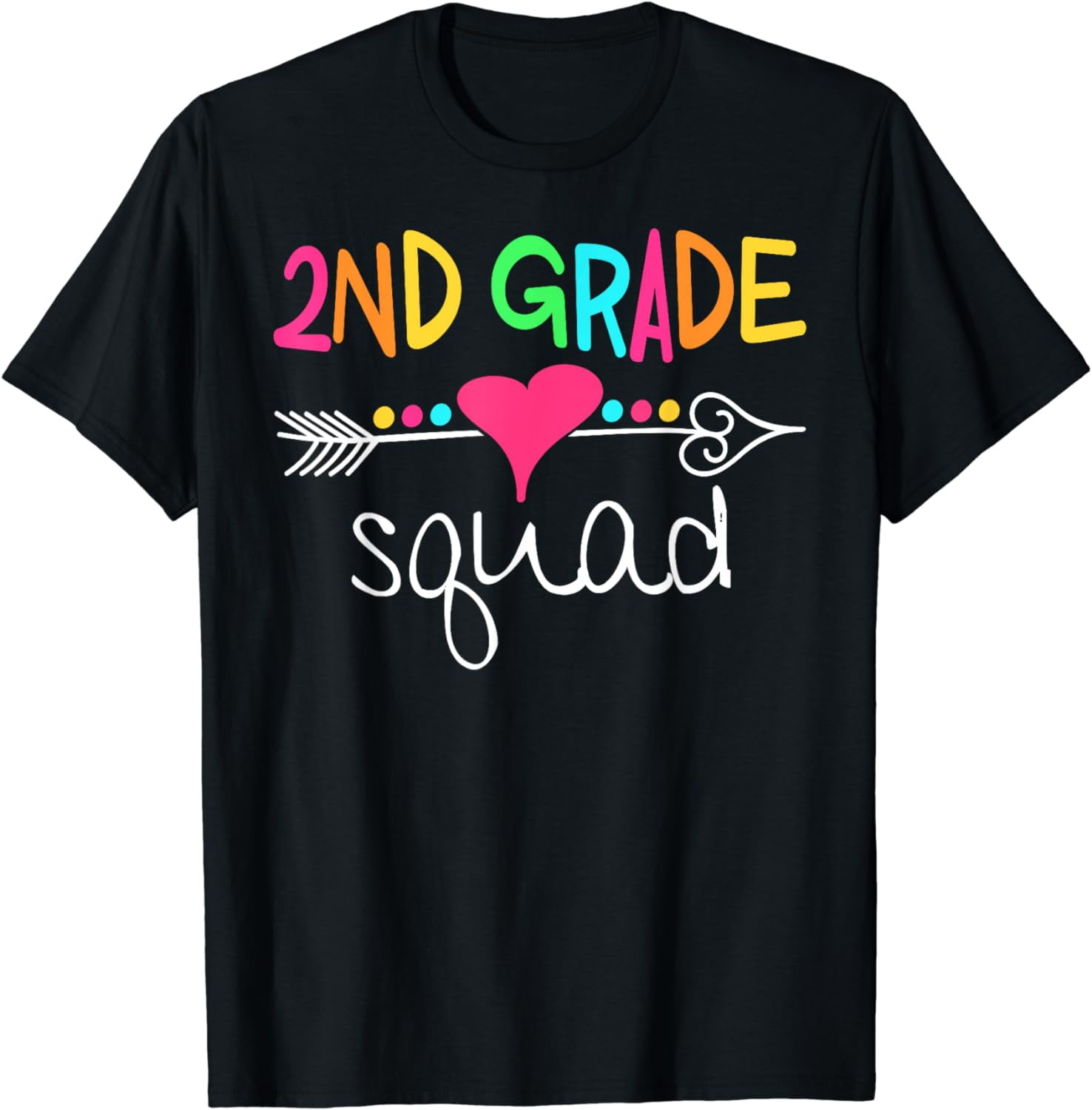 2nd Grade Squad Second Teacher Student Team Back To School T-Shirt ...