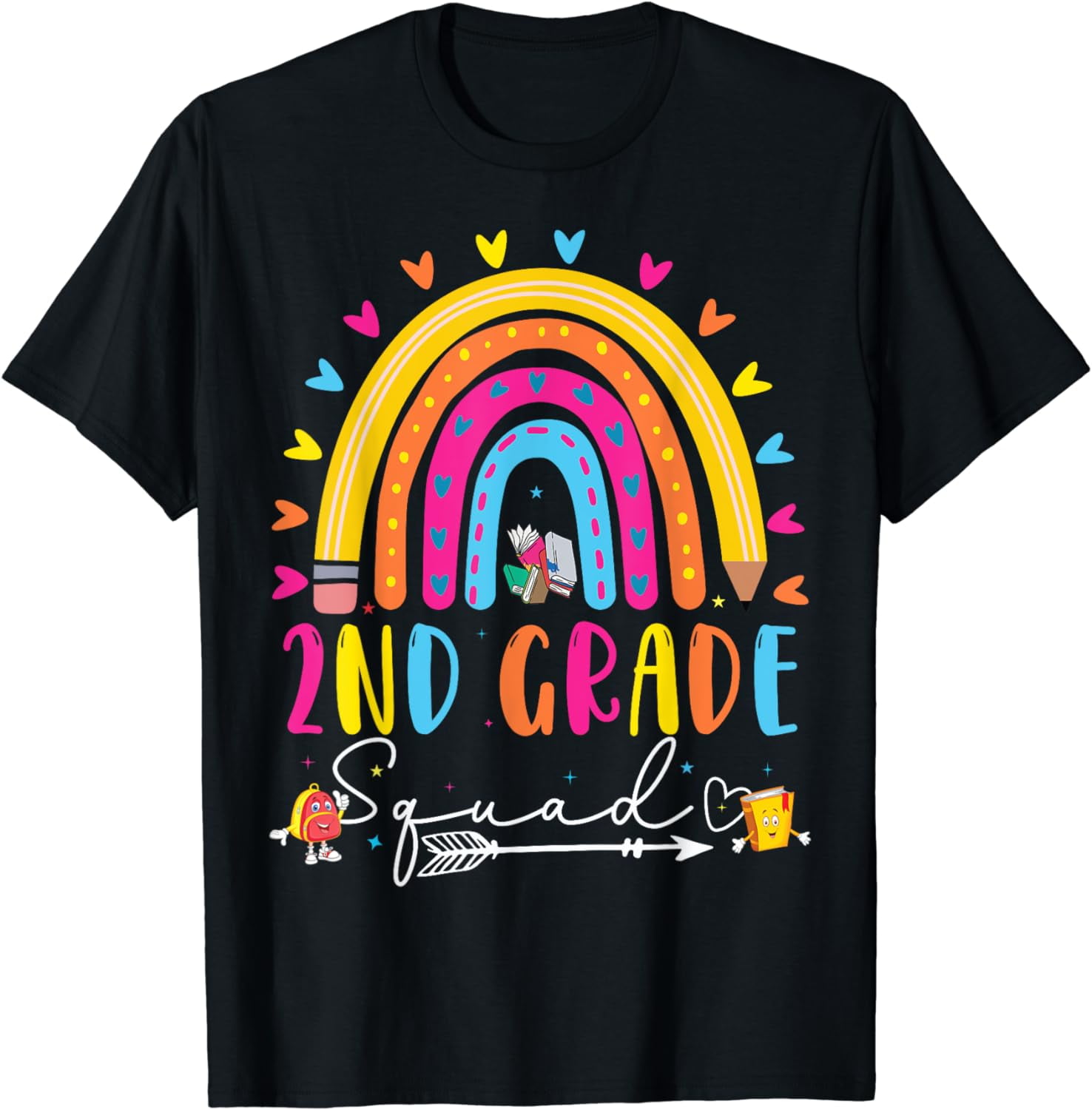 2nd Grade Squad Second Teacher Student Team Back To School T-Shirt ...
