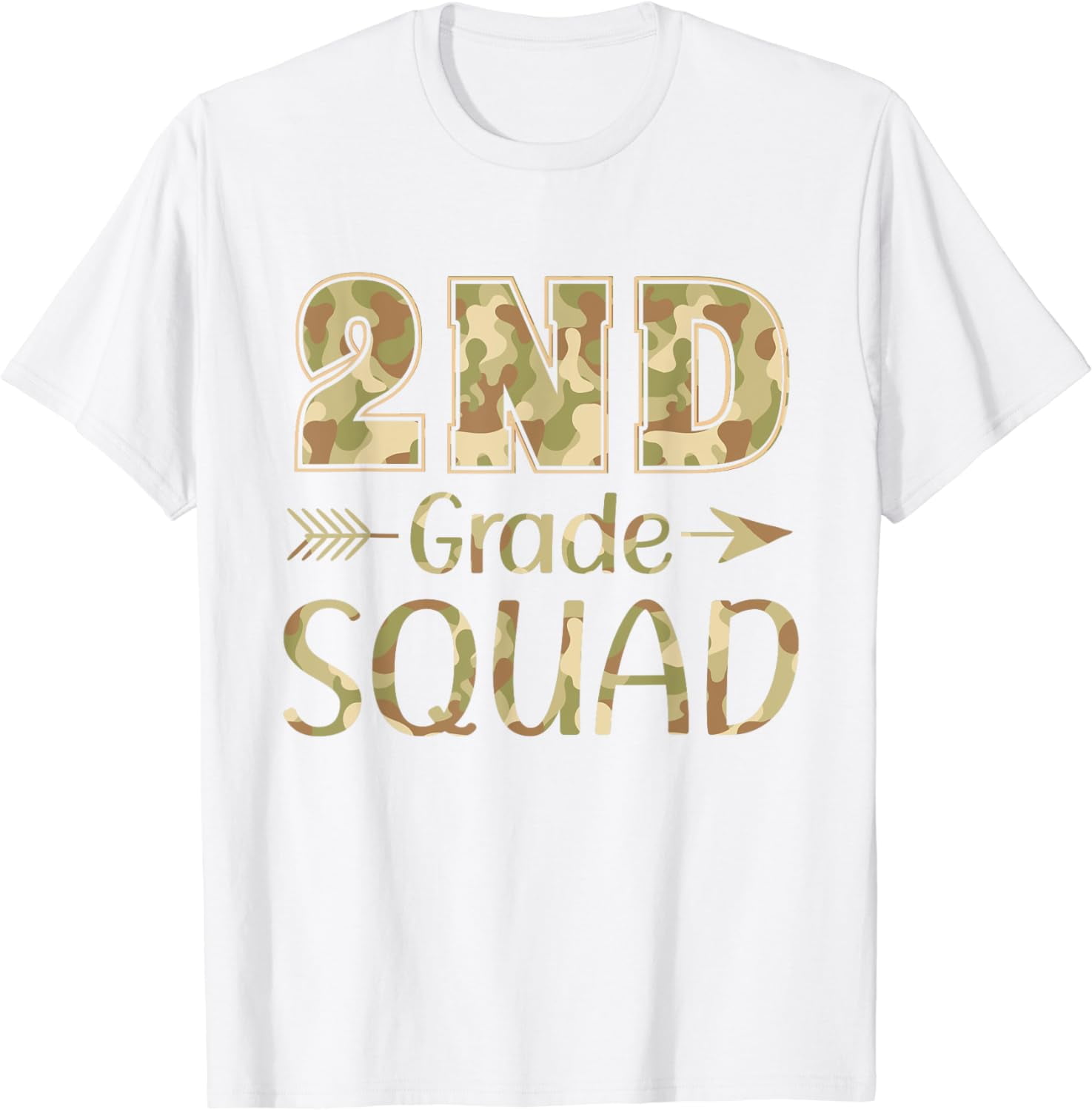 2nd Grade Squad Teacher & Student Camo Back To School T-Shirt - Walmart.com