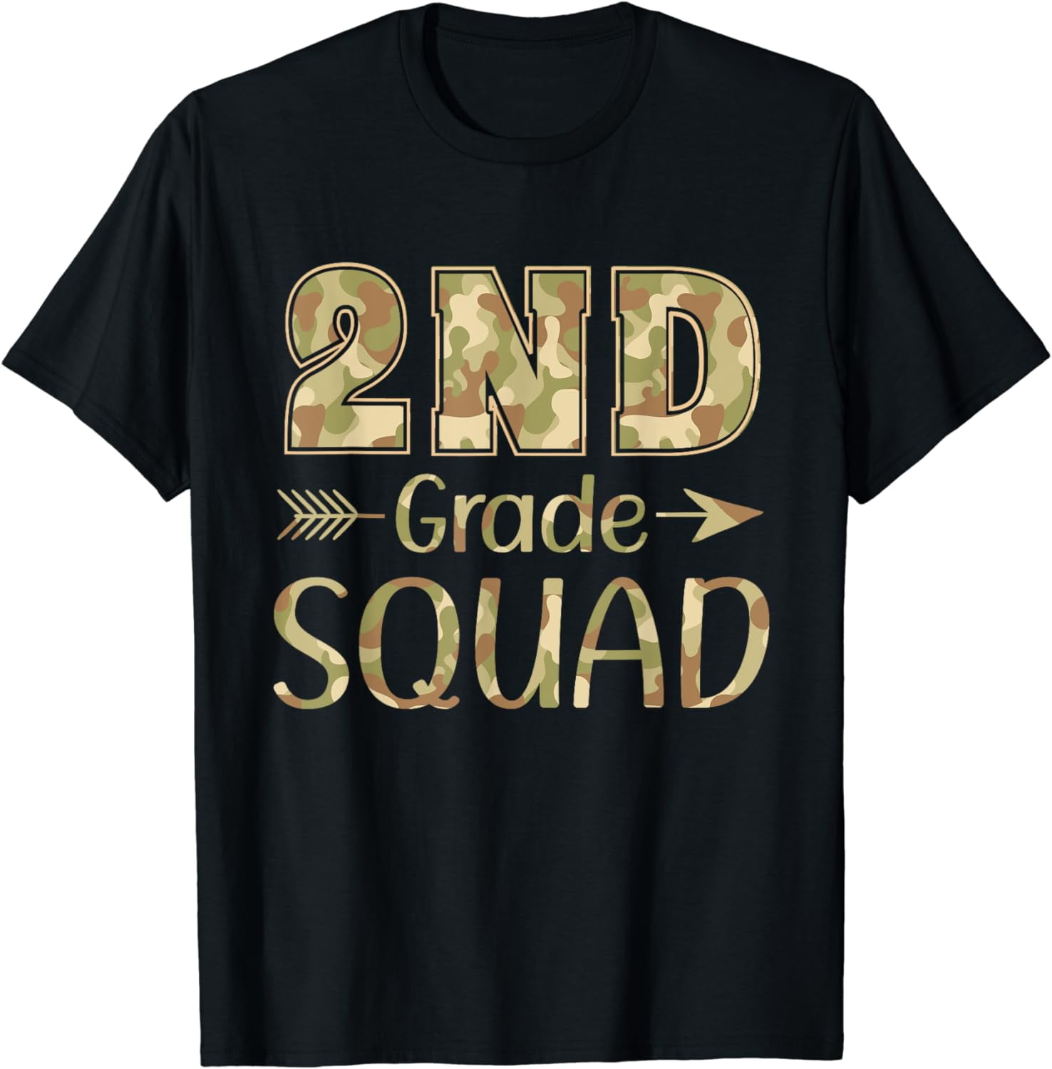 2nd Grade Squad Teacher & Student Camo Back To School T-Shirt - Walmart.com