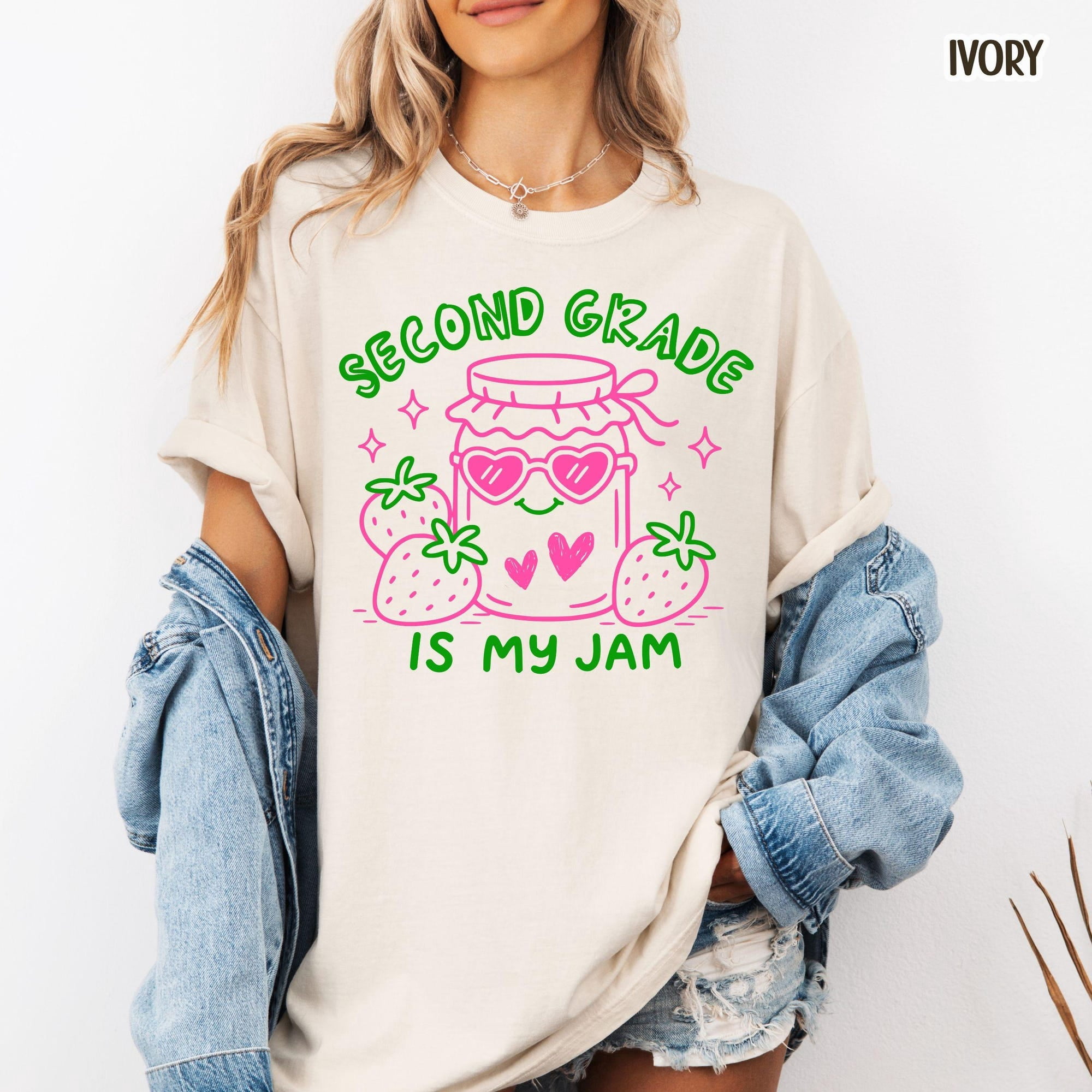 2nd Grade Teacher Shirt Second Grade Is My Jam Tee 2nd Grade Elementary ...