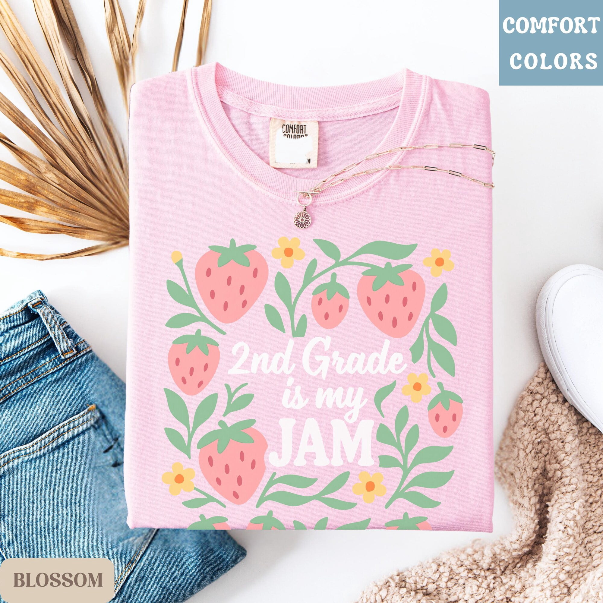 2nd Grade Teacher Shirt Strawberry Teacher Shirt Back to School Teacher ...