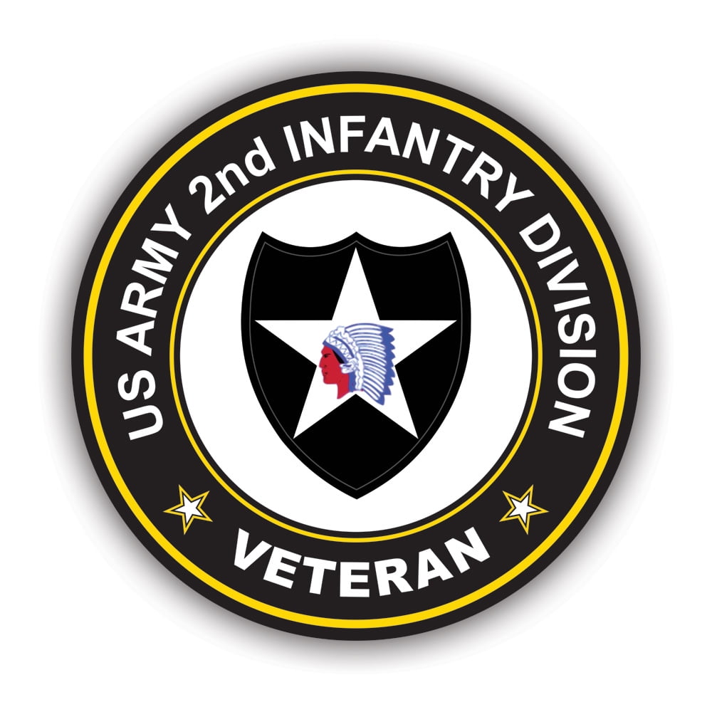 2nd Infantry Division Veteran Sticker Decal - Self Adhesive Vinyl ...