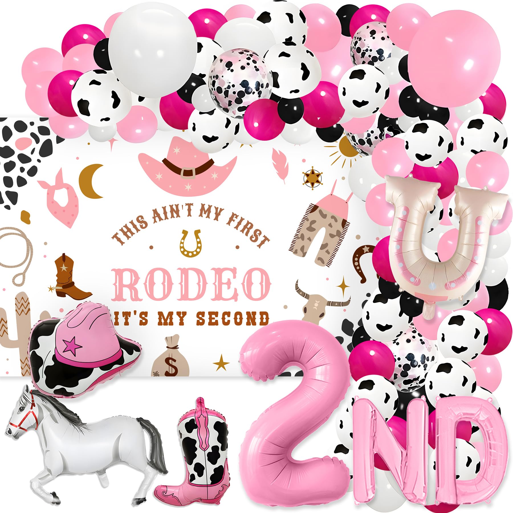 2nd Rodeo Birthday Decorations SSF20 for Girl - This Ain't My First ...