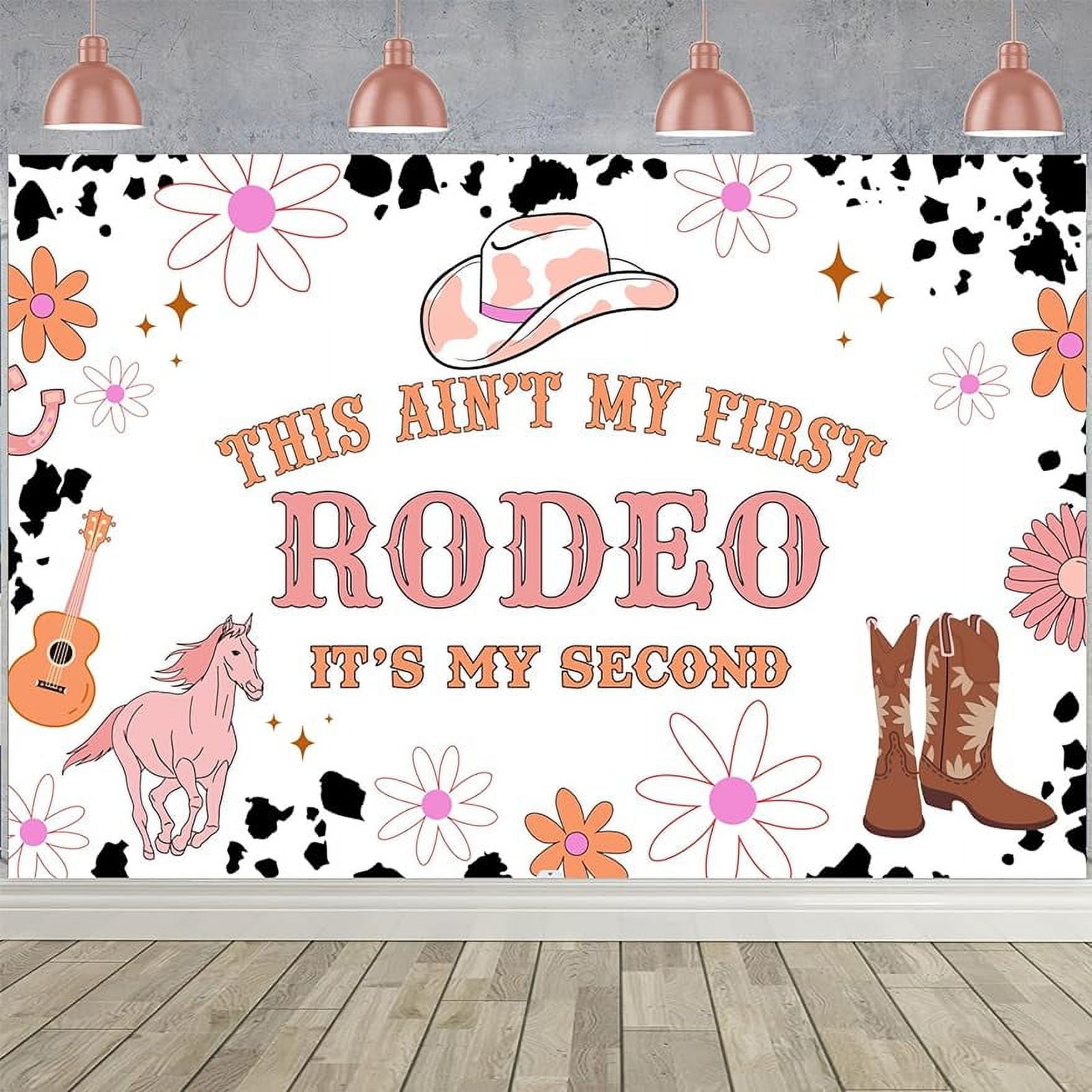 2nd Rodeo Birthday Party Decorations 5 * 3ft 2nd Rodeo Birthday Party ...