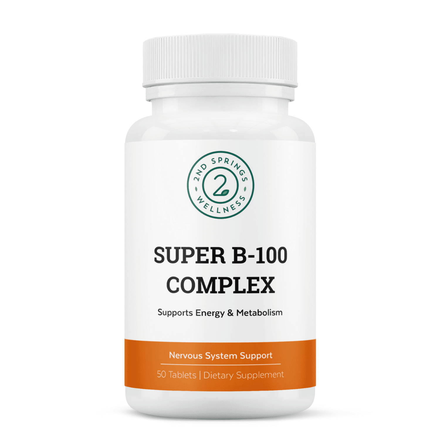 2nd Springs Super B-100 Complex - High Potency B Vitamin Complex with B ...