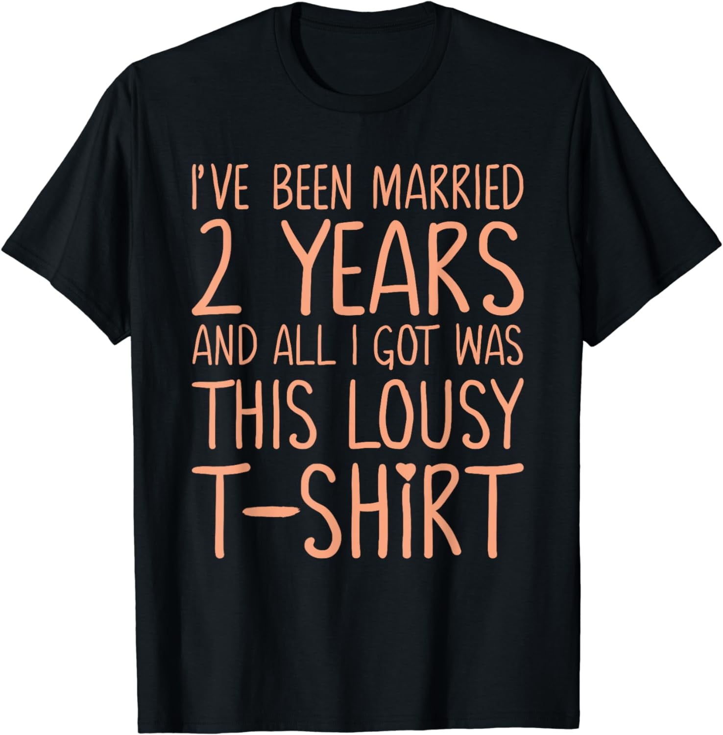 2nd Year Wedding Anniversary - Her 2 Year Marriage Wedding T-Shirt ...