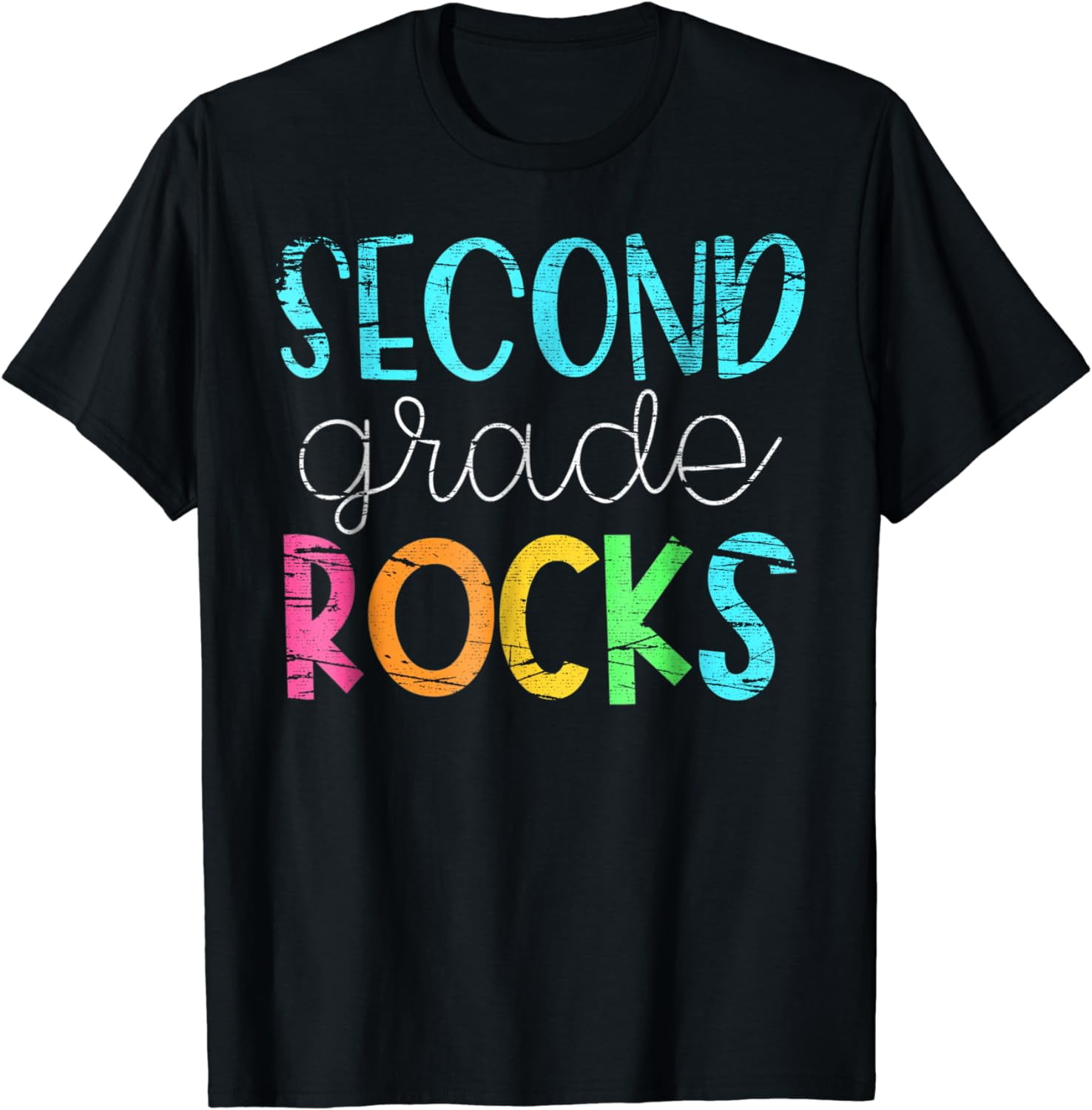 2nd teacher team second grade rocks T-Shirt - Walmart.com