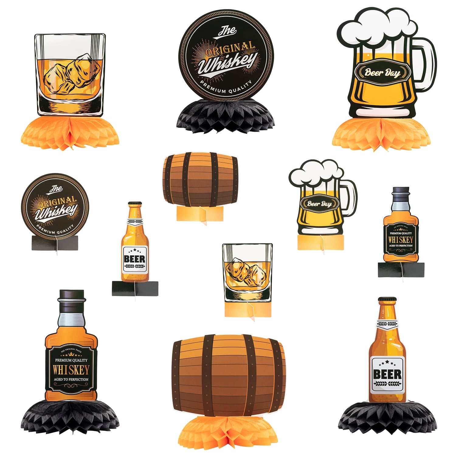 2ooya Whisky Beer Honeycomb Ball Ornament for Beer Themed Party ...