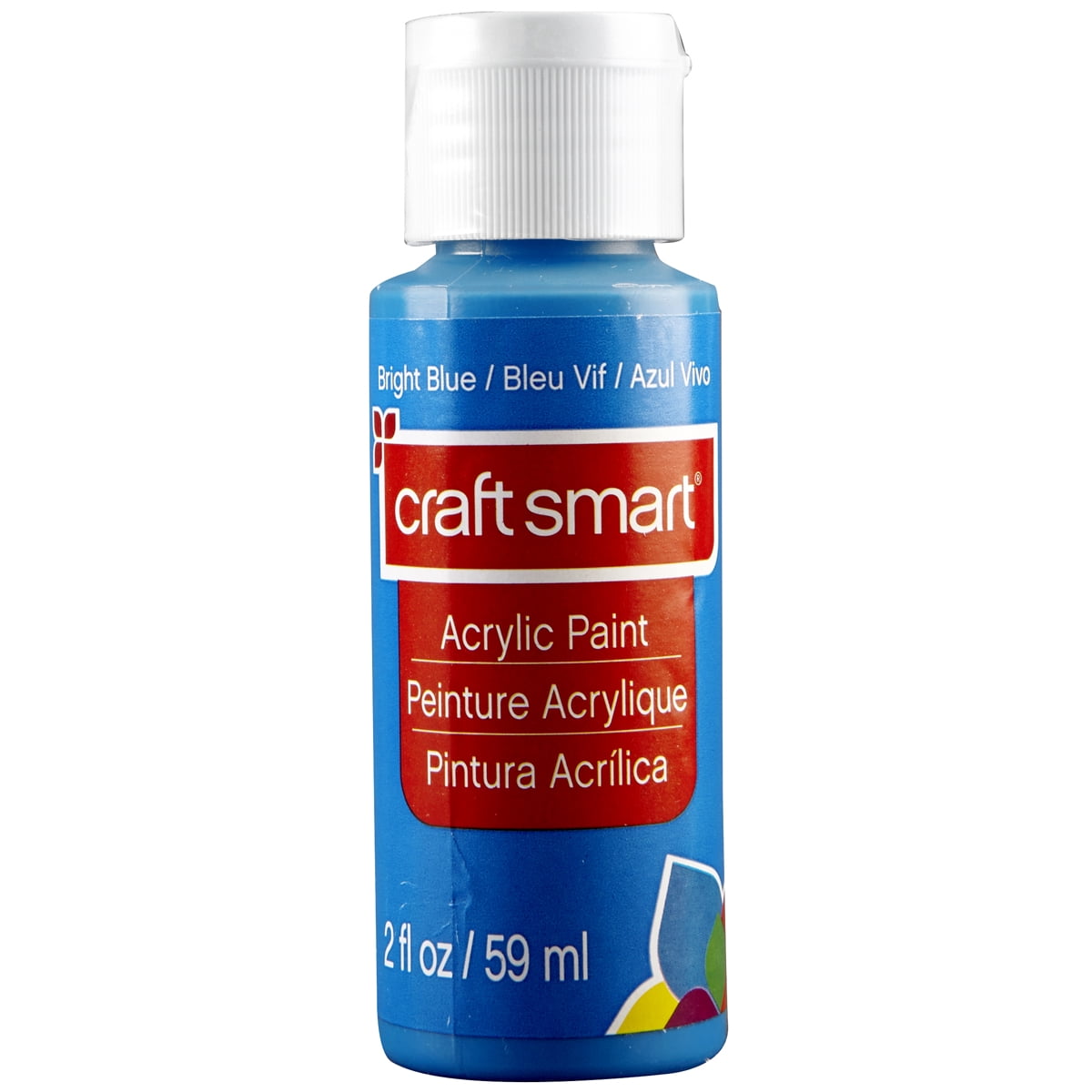 Craft Smart 2oz. ‎‎Bright Blue Acrylic Paint - Non-Toxic Paint for ...