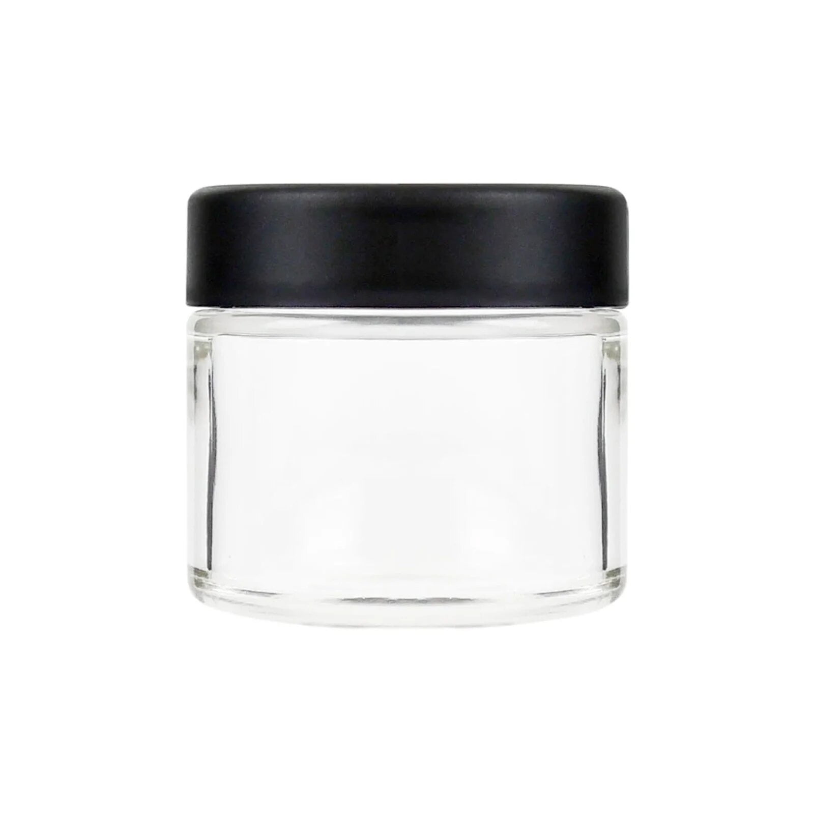 2oz Child Resistant Glass Jars With Black Caps - 3.5 Grams - 200 Count ...