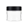 2oz Child Resistant Glass Jars With Black Caps - 3.5 Grams - 200 Count ...