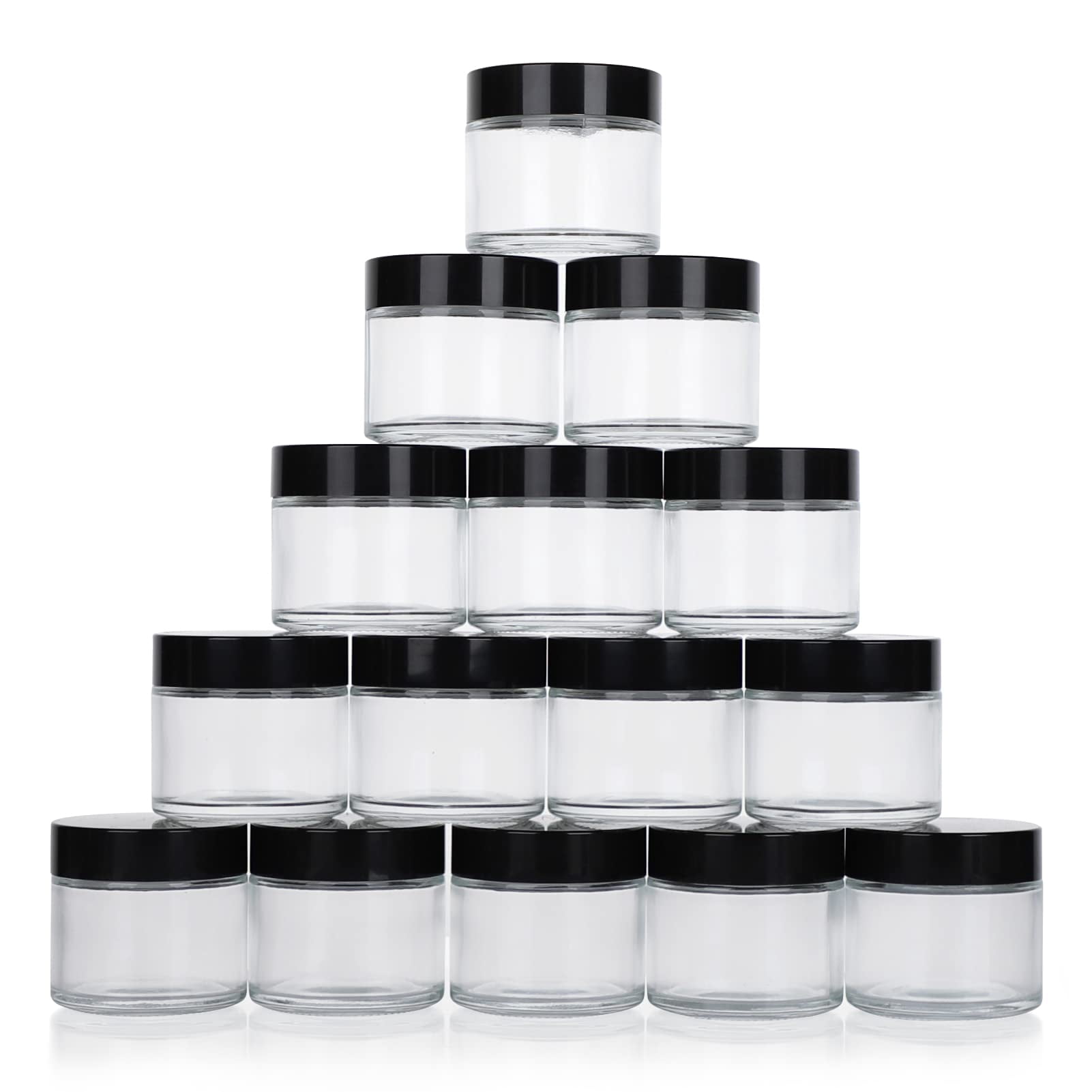 2oz Glass Jars With Lids 15Pcs, Hoa Kinh Small Clear Canning Jars, Mini ...