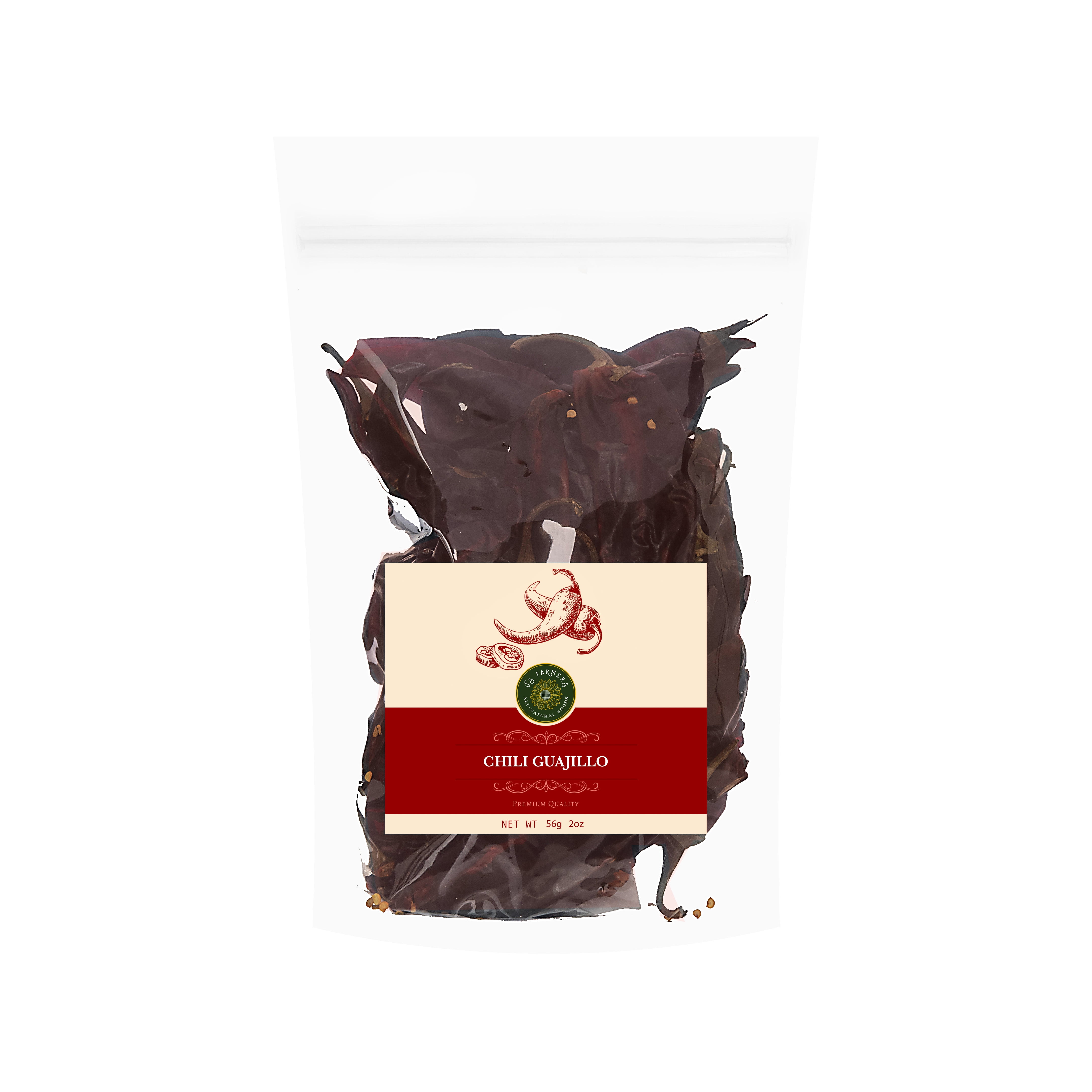 2oz Guajillo Chile , Whole Dried Red Chile Seco Mexican Peppers, Chiles ...