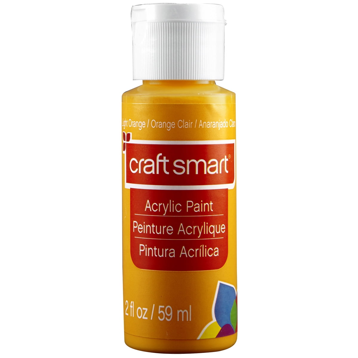 Craft Smart 2oz. Light Orange Acrylic Paint - Non-Toxic Paint for ...