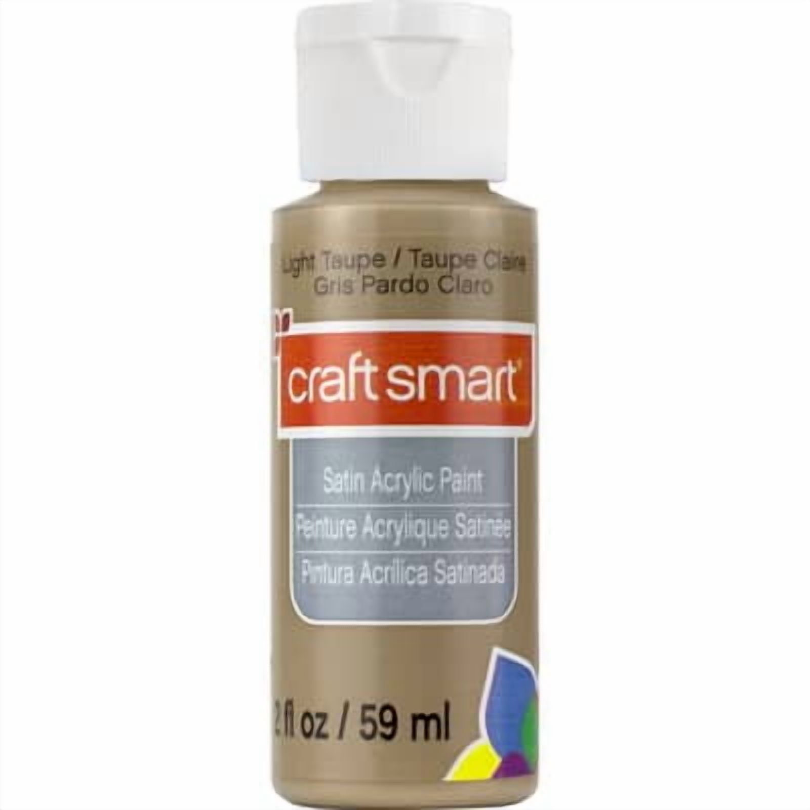 2oz. Light Taupe Satin Acrylic Paint by Craft Smart - Non-Toxic Paint ...