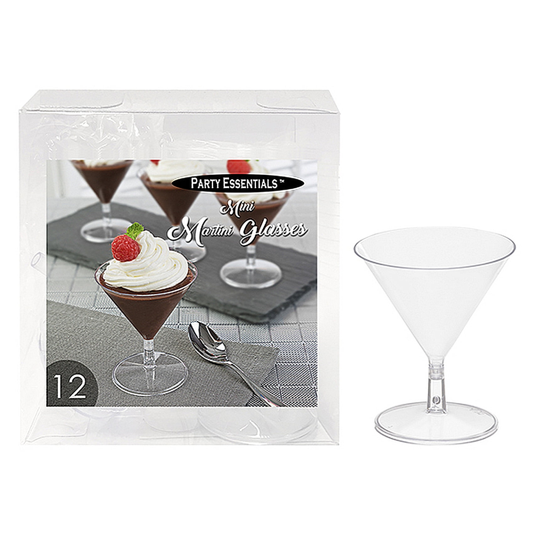 2oz. Mini Martini Glasses Clear - Walmart.com