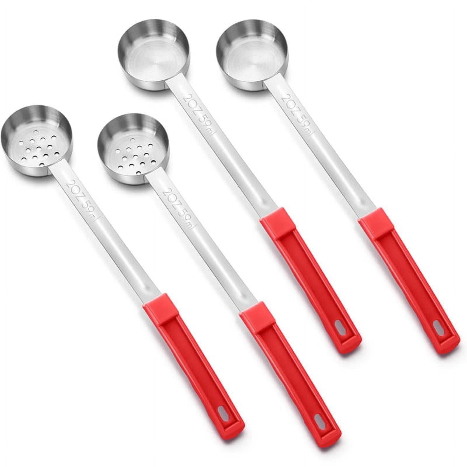 2oz Portion Control Serving Spoons,Utensils Portion Control Slotted and ...