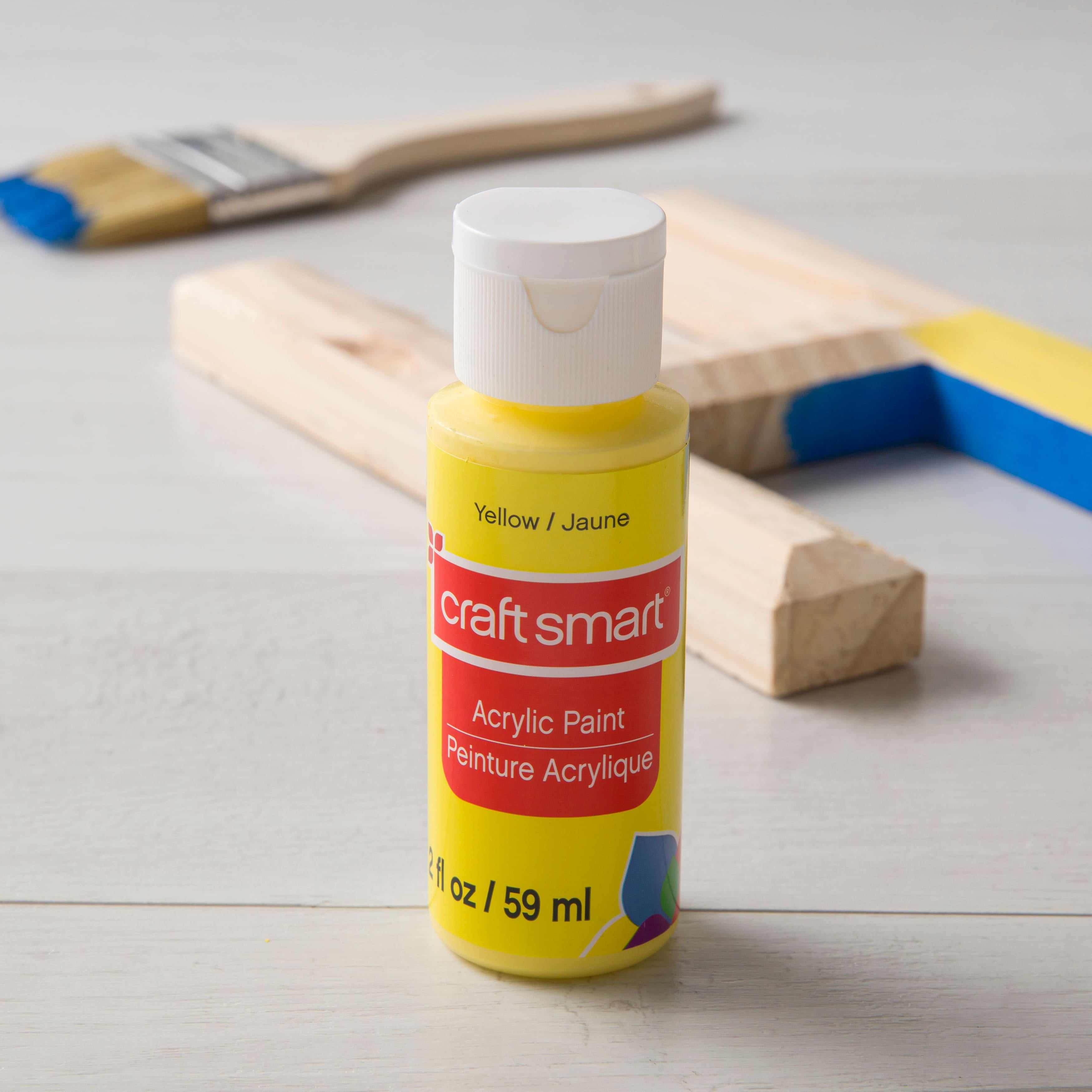 2oz. ‎‎Yellow Acrylic Paint by Craft Smart - Non-Toxic Paint for ...