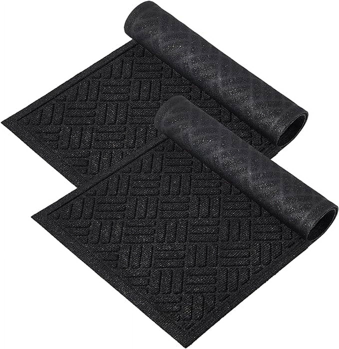 2pack 35x23.5in Door Mat - Indoor and Outdoor Welcome Mat, Absorbent ...