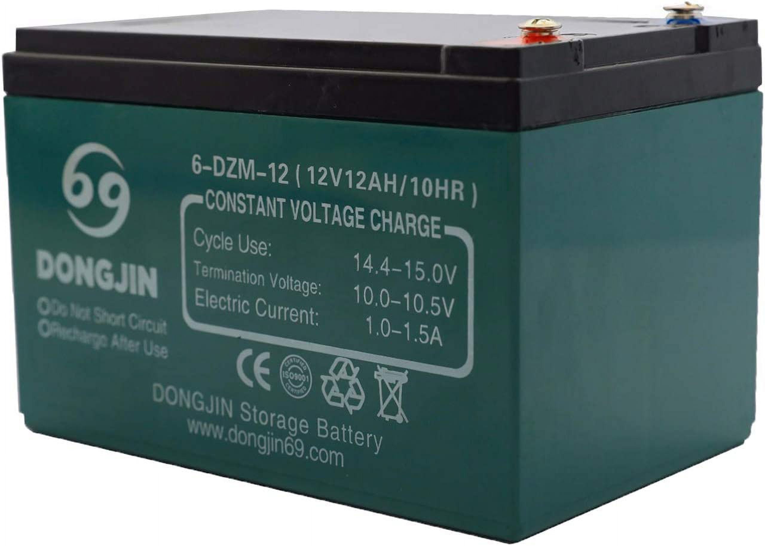 2pack 6-DZM-12 12V 12AH SLA AGM Battery Maintain Free for Bike Go Kart ...