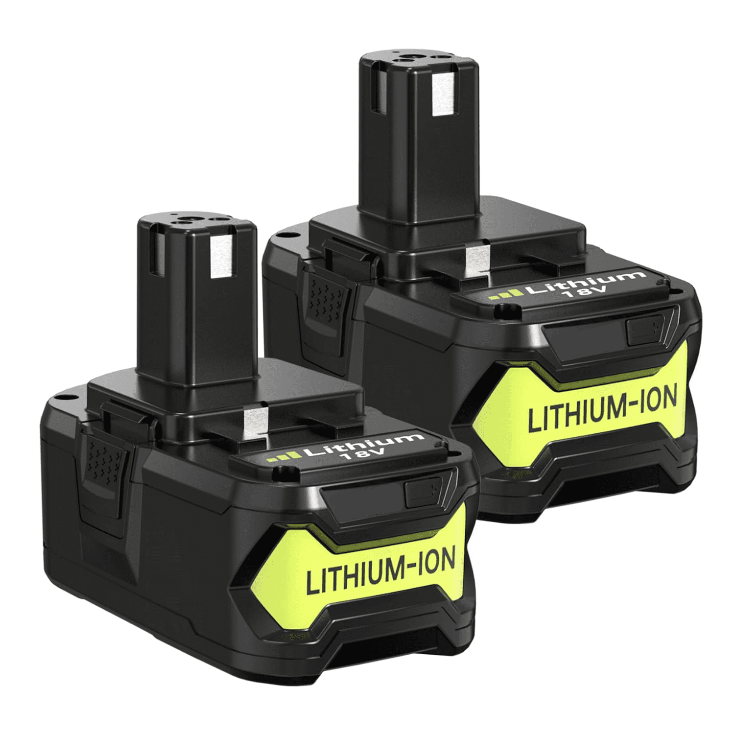 2pack 8.0Ah Replacement for Ryobi P108 18V Lithium Battery P105 P102 ...