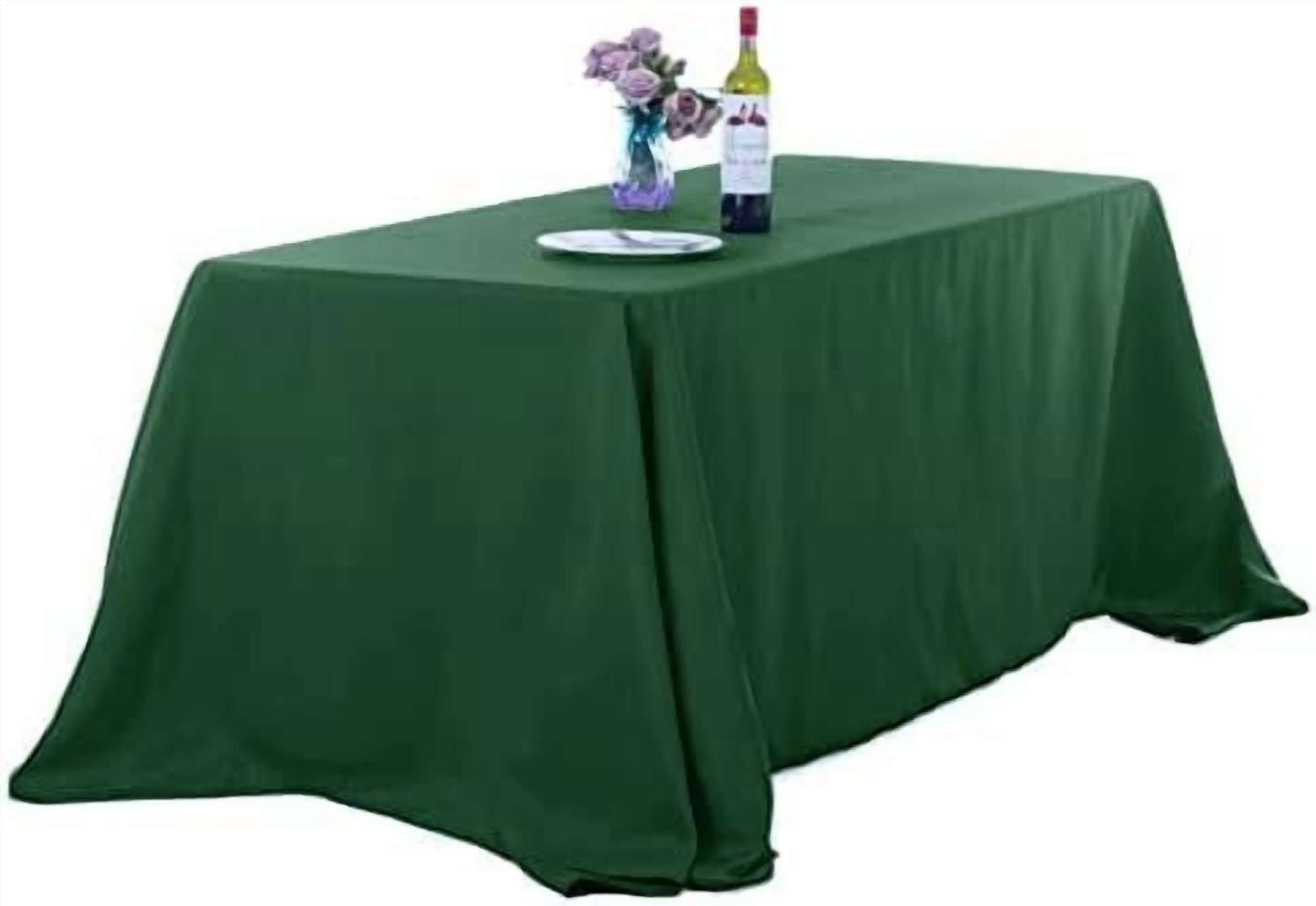 2pack 90x156 Inch Hunter Rectangular Tablecloth 6 Feet Table Cloth in ...