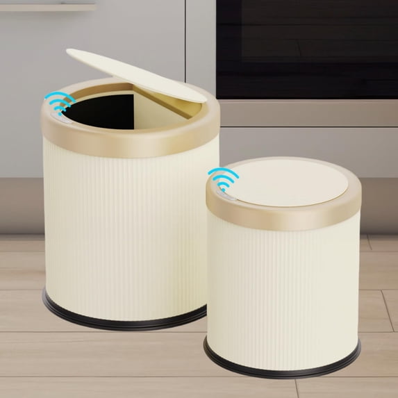 2pack Automatic Bathroom Trash Can Touchless Motion Sensor GarbWith Lid ...