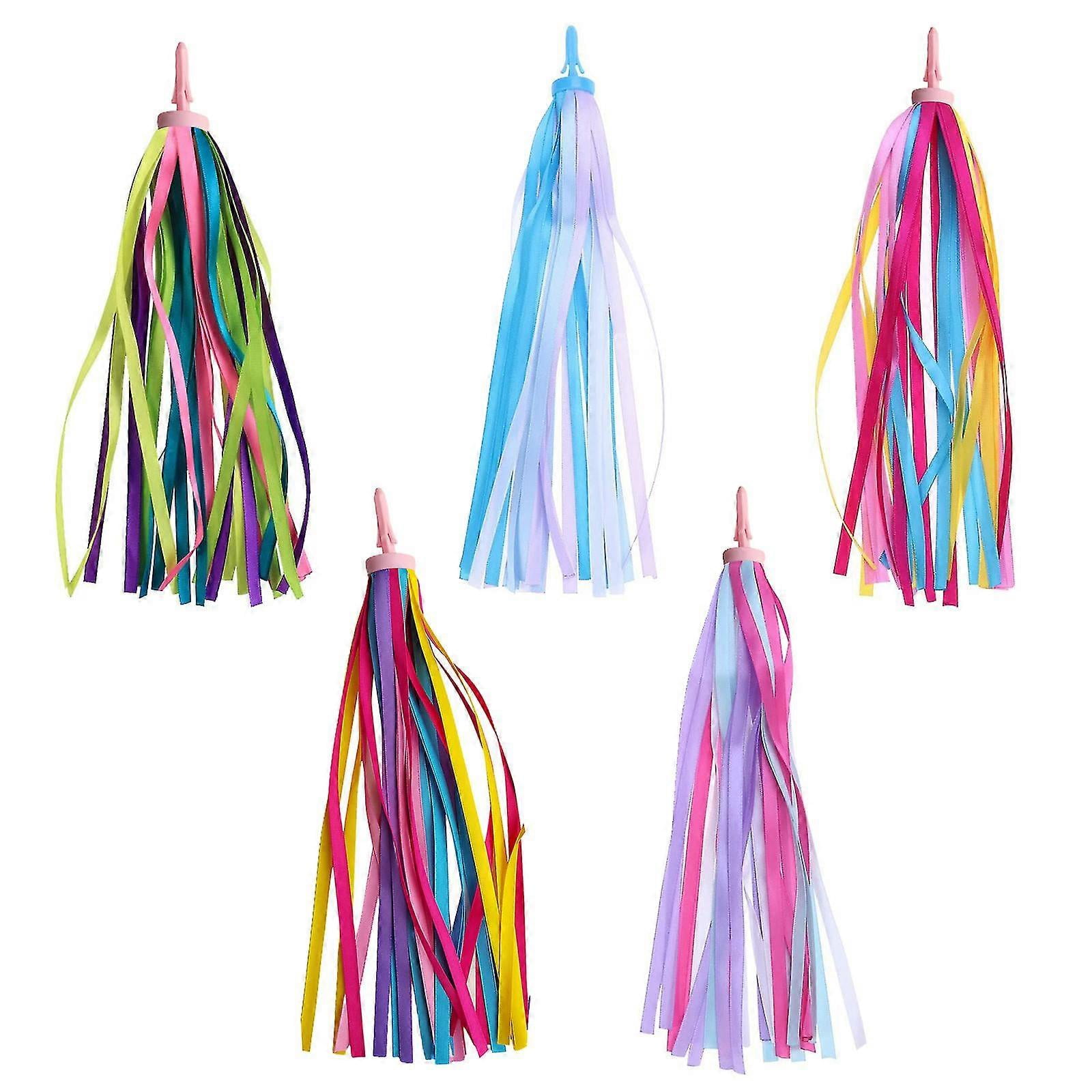 2pack Bicycle Handlebar Colorful Tassel Streamers Kids Scooter Bike Ribbon - Walmart.com