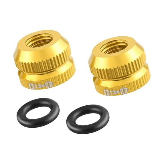 2pack Bike Inner Vacuum Tire Nozzle Locking Screw Sealing Rings Dust ...