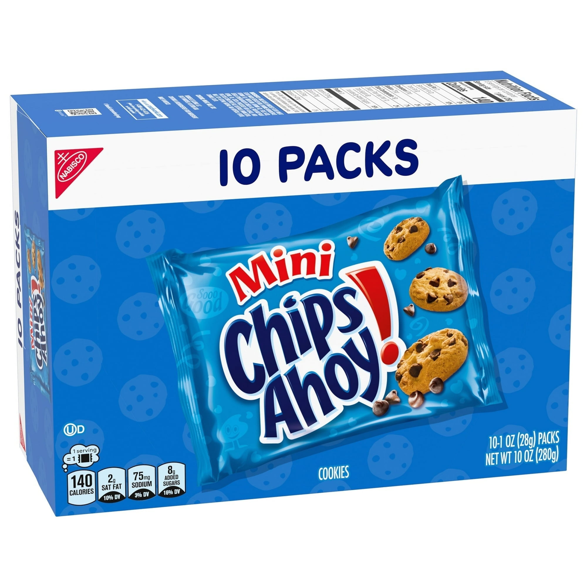 ( 2pack ) CHIPS AHOY! Mini Original Chocolate Chip Cookies, 10 Snack ...