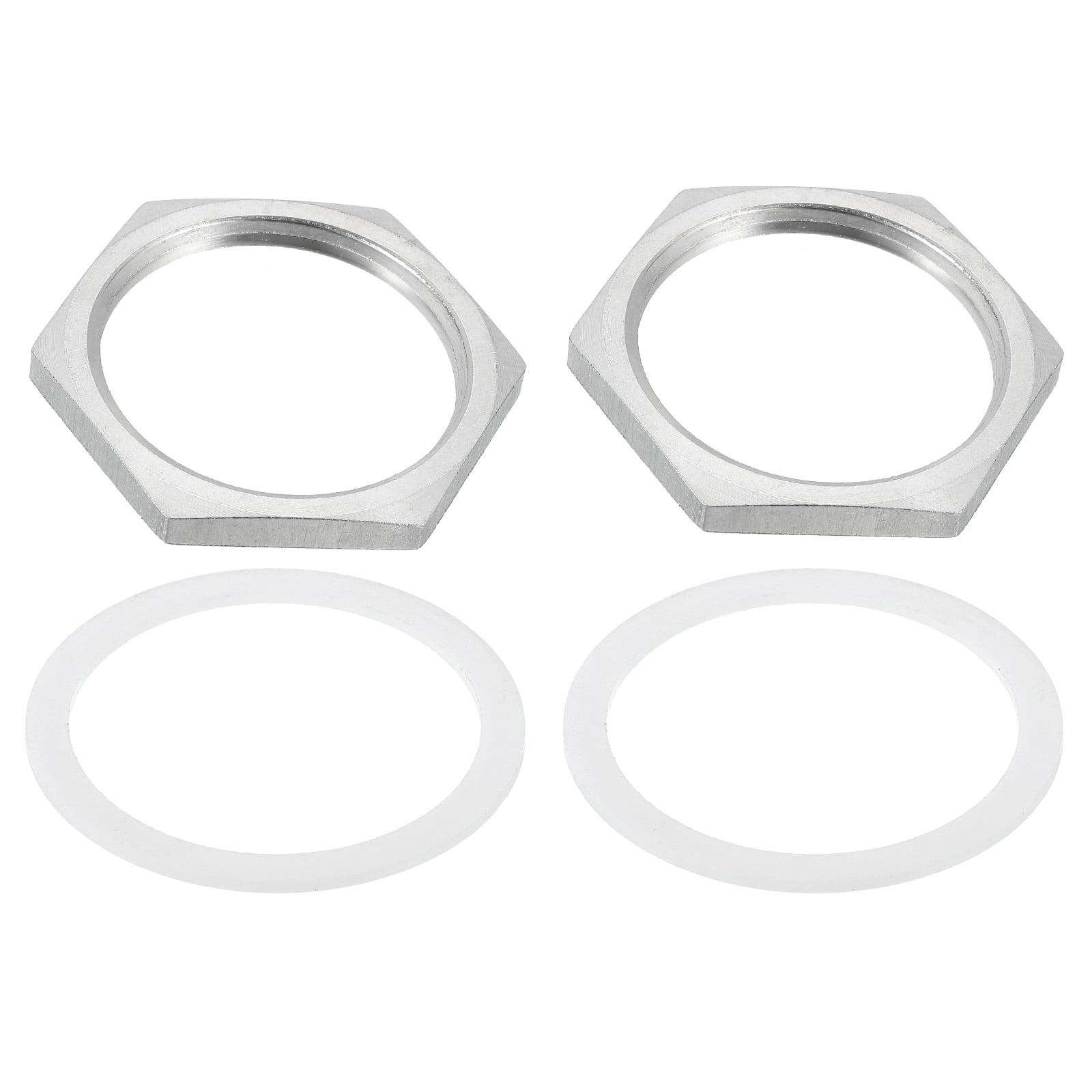 2pack Cast Pipe Fitting Hex Locknut with Washer 304 Stainless Steel Hex ...