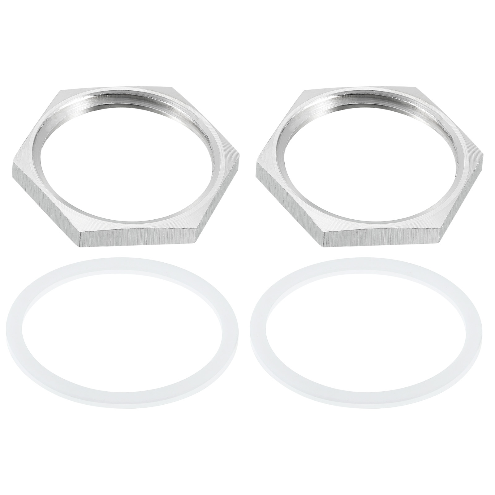 2pack Cast Pipe Fitting Hex Locknut with Washer 304 Stainless Steel Hex ...