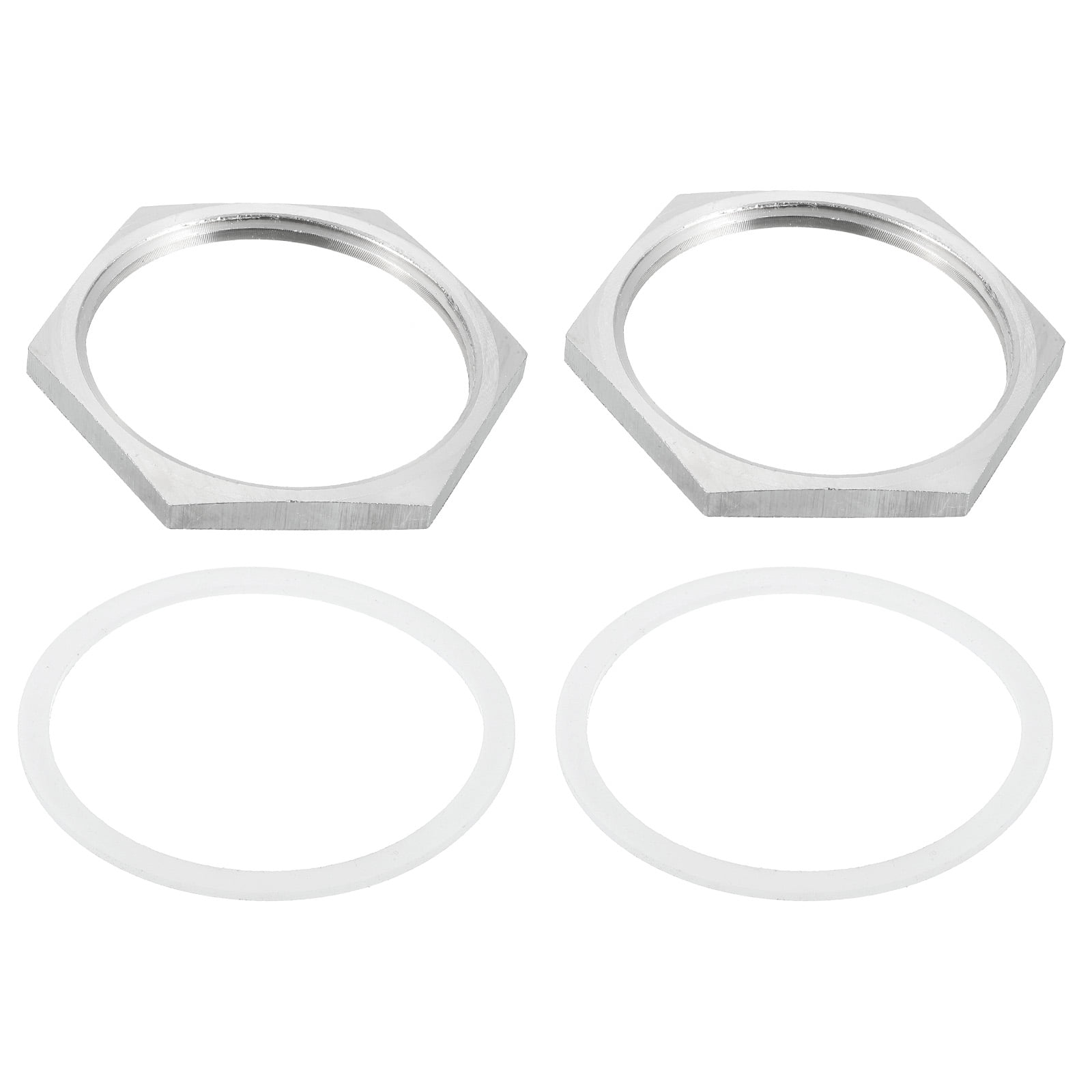 2pack Cast Pipe Fitting Hex Locknut with Washer 304 Stainless Steel Hex ...