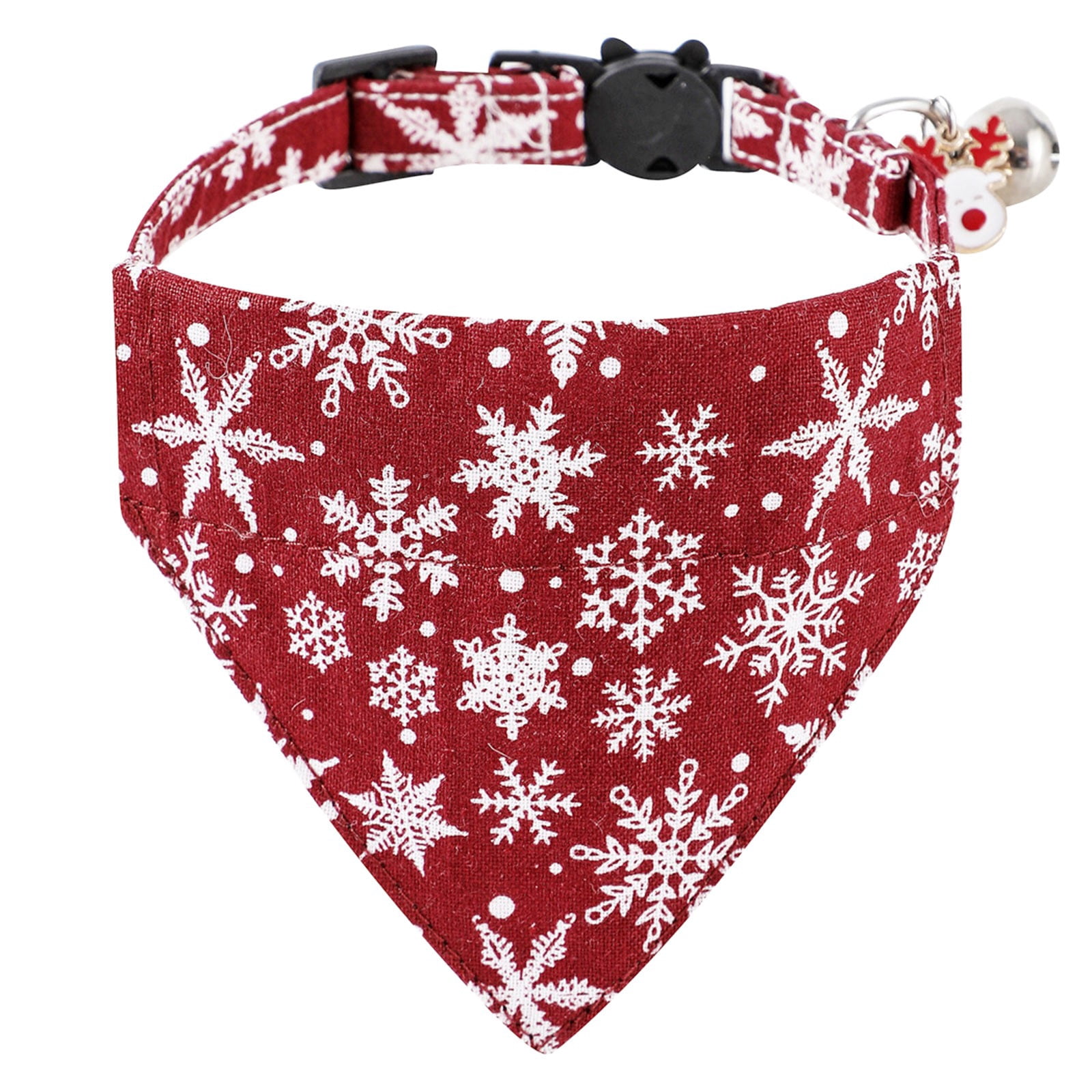 2pack Cotton Christmas Cat Collars Dog Plaid Bow Tie Hang Cat Collar ...