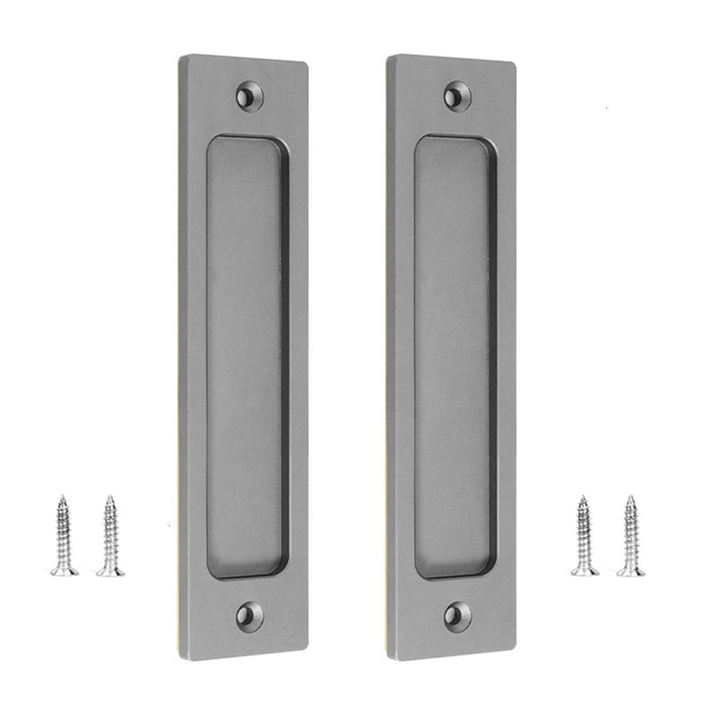 2pack Flat Panel Zincs Alloys Cabinet Handle Rusts Resistant Door Pull ...
