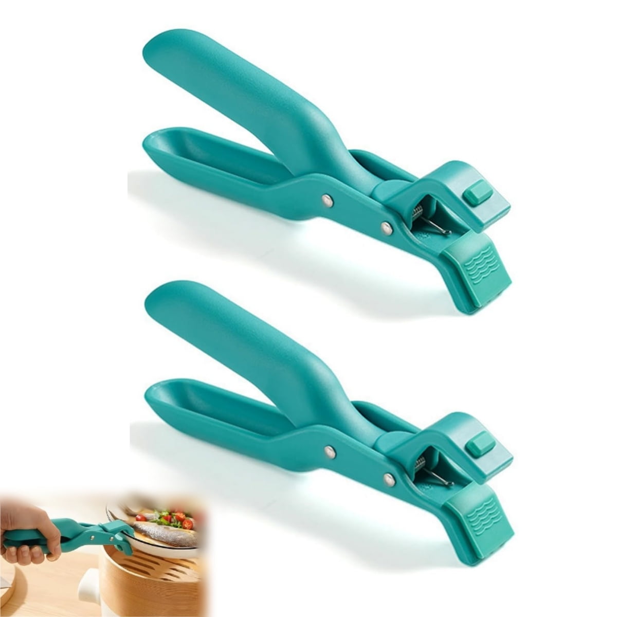 2pack Hot Dish Clip,Green Multi-angle Hot Plate Gripper,Microwave Oven ...