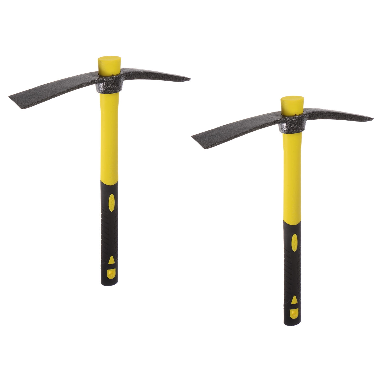 2pack Pick Mattock Hoe 15 inch Steel Forged Weeding Pick with Yellow ...