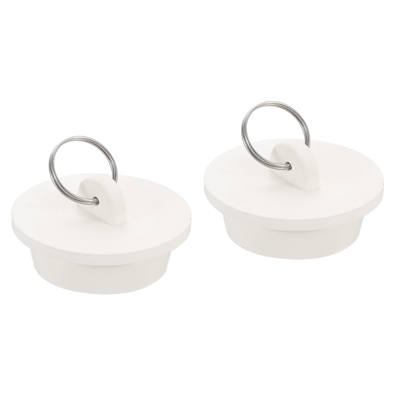2pack Rubber Drain Stopper with Hanging Ring Fits 1-1/2 Inch to 1-5/8 ...