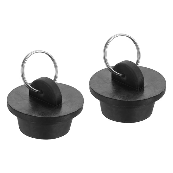2pack Rubber Drain Stopper with Hanging Ring Fits 1 Inch to 1-1/8 Inch ...