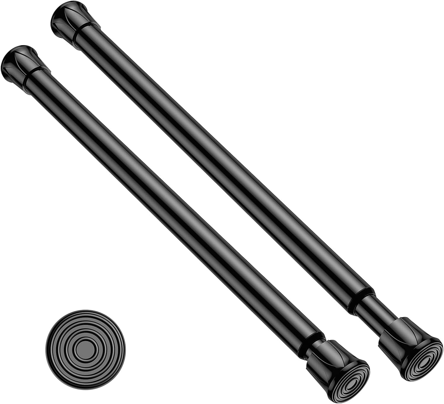 2pack Short Tension Curtain Rod 8 to 12.5 Inch，Spring Tension Rods ...
