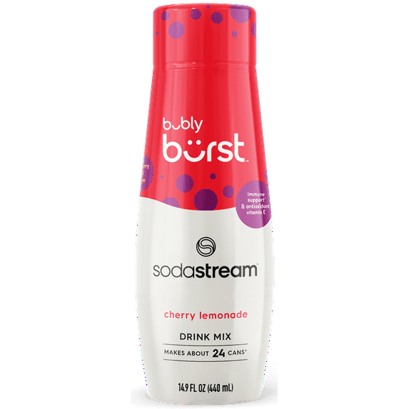 (2pack) SodaStream Bubly Burst Cherry Lemonade Flavor Mix - Walmart.com