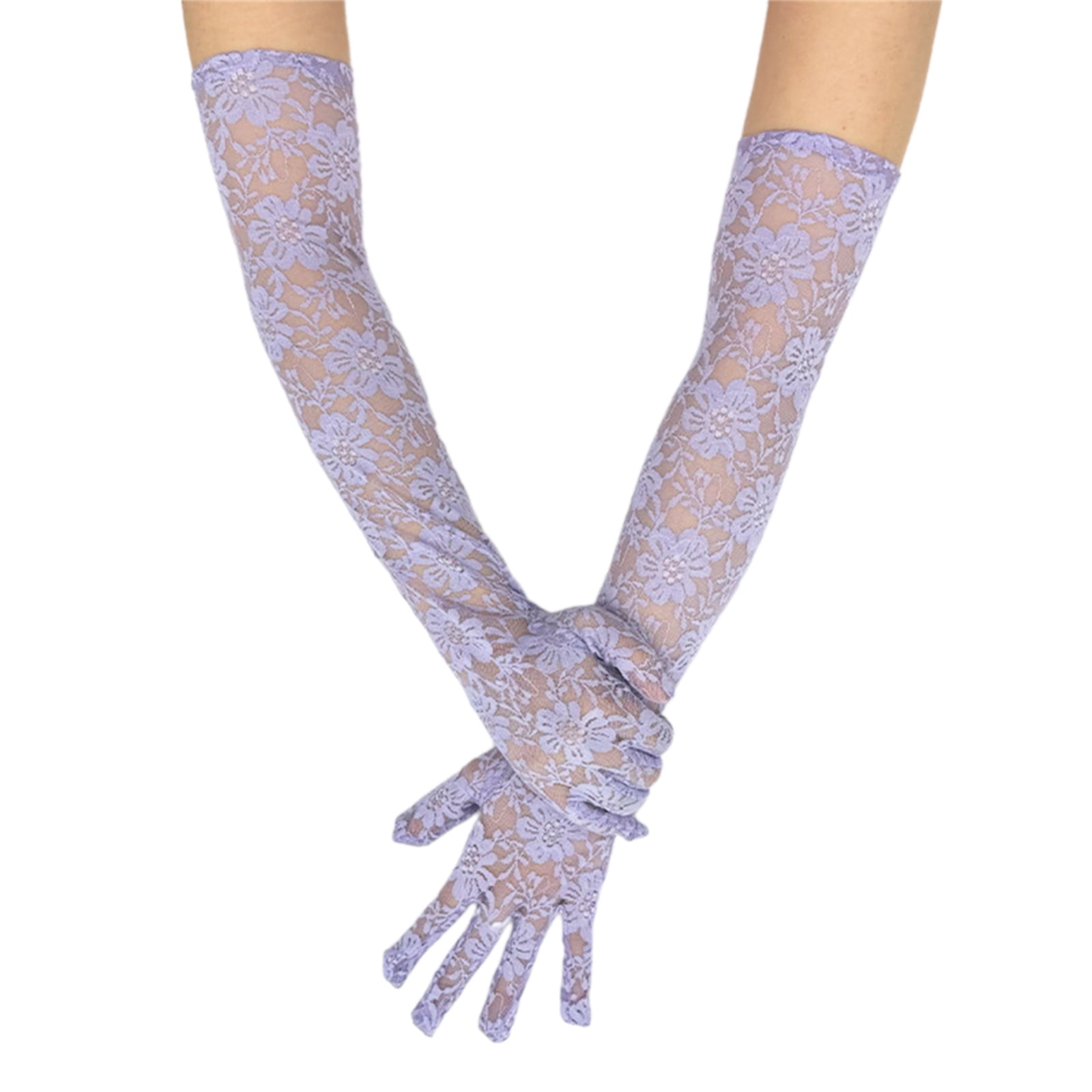 2pack Sophisticated Lace Evening Gloves Party Costume Gloves ...
