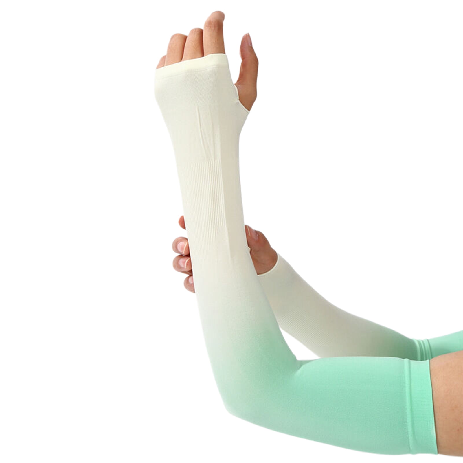 2pack Sun Protective Arm Sleeves Unisex Ice Arm Sleeves Sunscreen ...